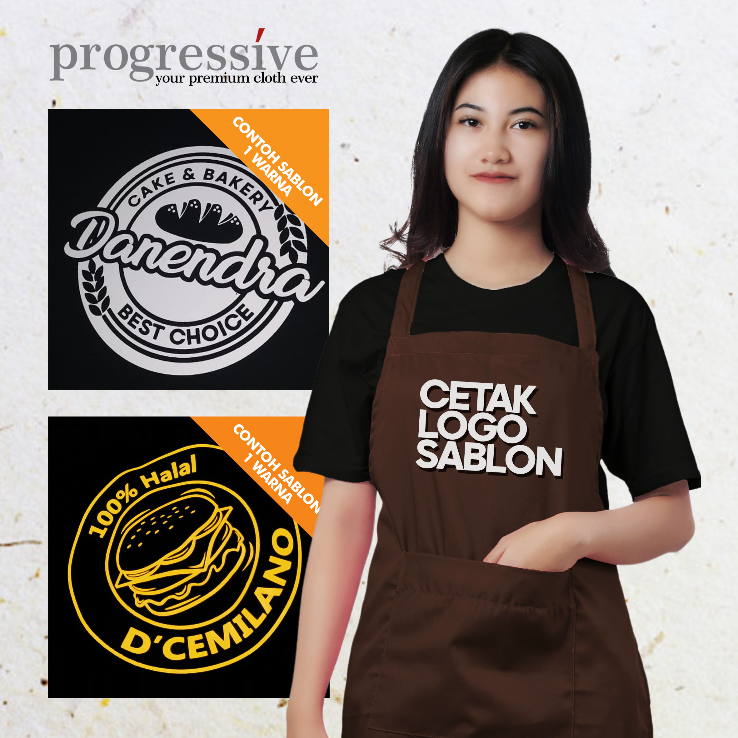 Apron / Celemek Custom Sablon – Ayariha Official